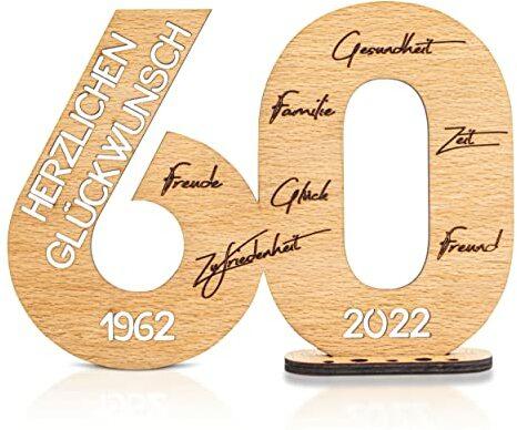 Cera & Toys® "ALTER SACK" mit 60er Jahreszahl - Ökofreundliche Geschenkverpackung