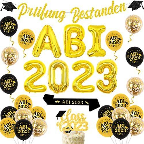 Oblique Unique® Konfetti-Ballons für Abschlüsse: Abitur, Studium ...